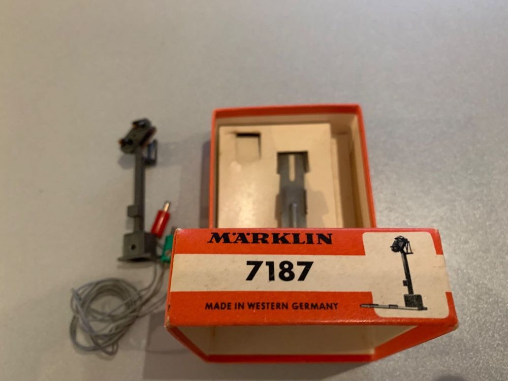 Modellbahn - Lichtvorsignal - Märklin 7187 mit OVP (Neuf (Voir ...