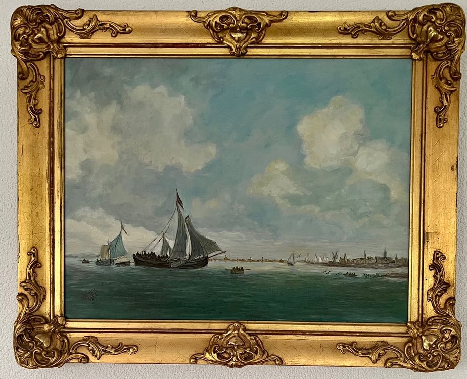 Oelbild Segelschiff | Kaufen auf Ricardo