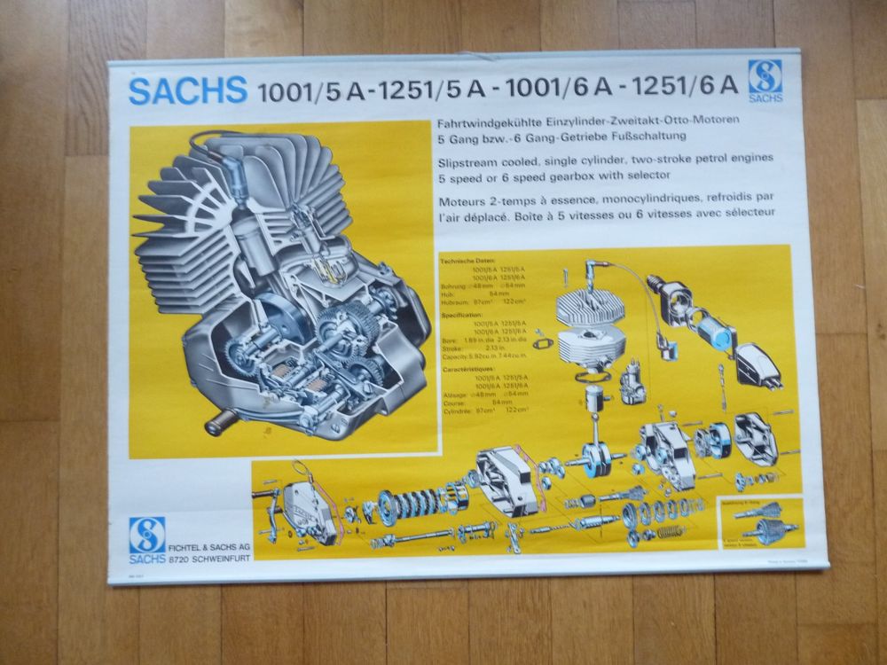 SACHS Motor Poster 1001/5A - 1251/6A (Gebraucht) in Huttwil für CHF 50 ...