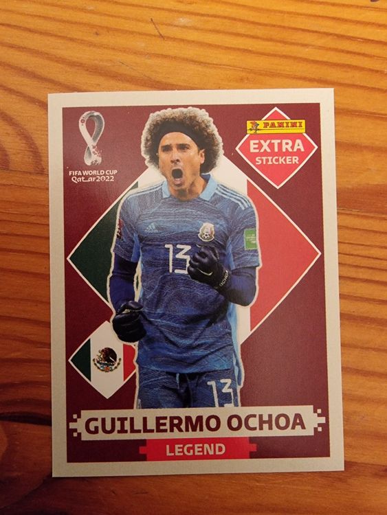 Panini Extra Sticker, Guillermo Ochoa, Burgund | Kaufen auf Ricardo