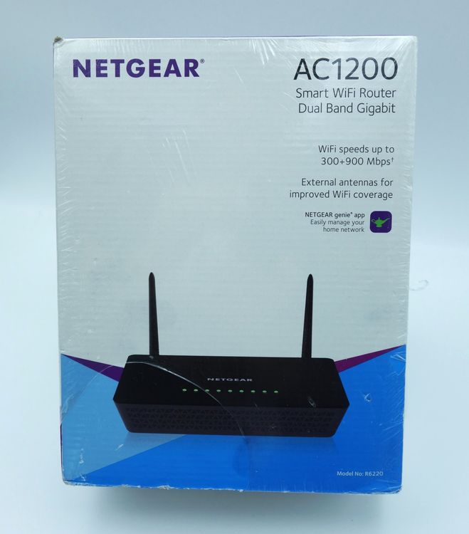 Netgear AC1200 Smart Wifi Router, Model No. R6220, Neu (Neu und ...