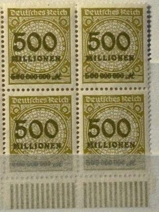 Inflation Briefmarken 👉Deutsches Reich 1923 💥 Millionen 💥 (Gebraucht) in Ruswil für CHF 7 – mit ...