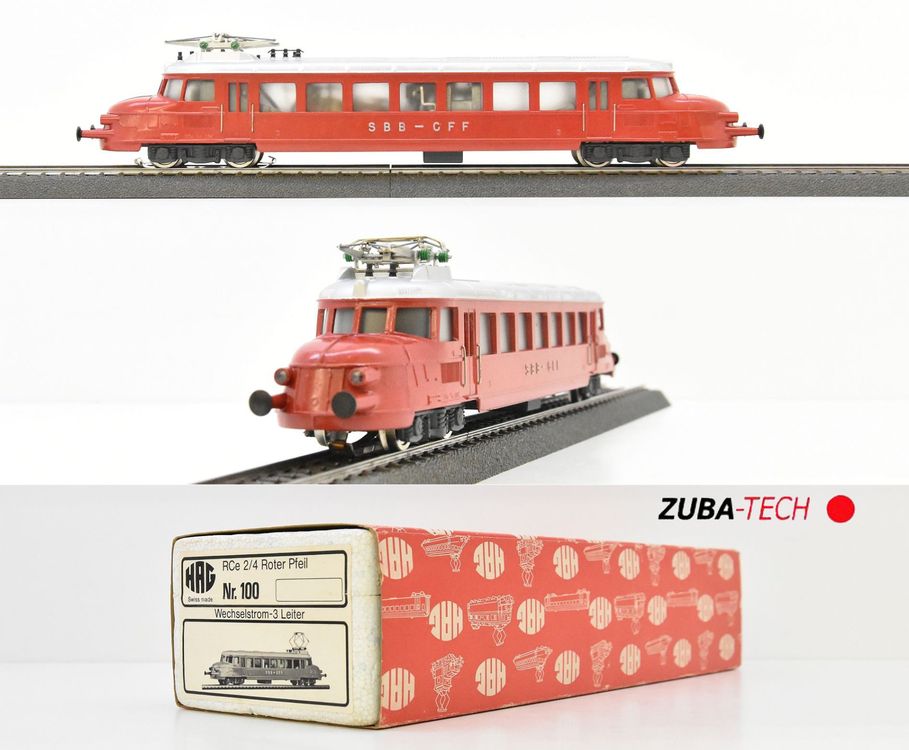 Hag 100 E Triebwagen Rce 2 4 Roter Pfeil Sbb H0 Ws Mit Ovp Kaufen Auf