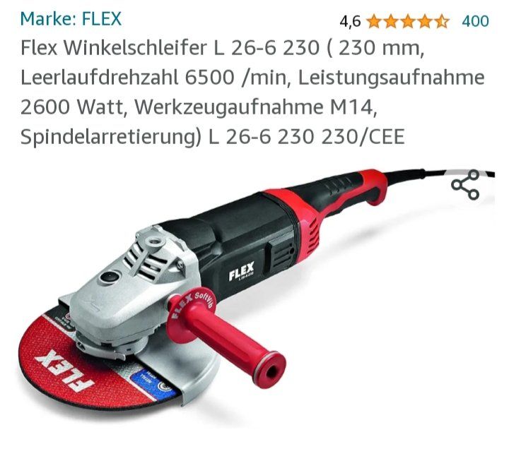 FLEX Winkelschleifer L-26-6-230 | Kaufen auf Ricardo