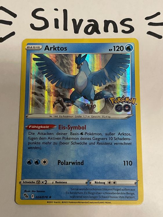 Arktos Holo 024/078 Pokemon GO Deutsch | Kaufen auf Ricardo