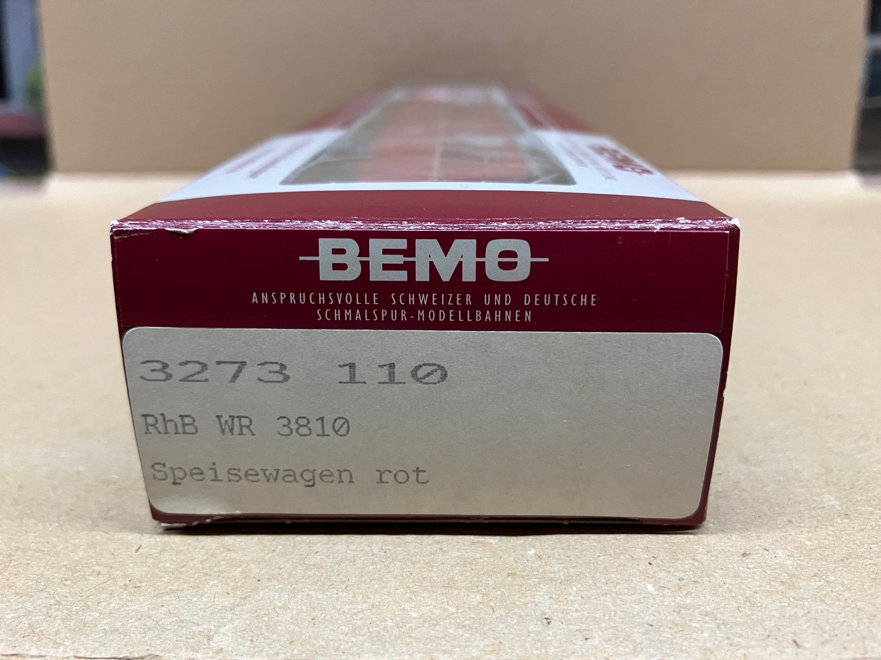 Bemo 3273 110 RhB WR Speisewagen rot, Epoche IV-V, H0m (Neu (gemäss ...