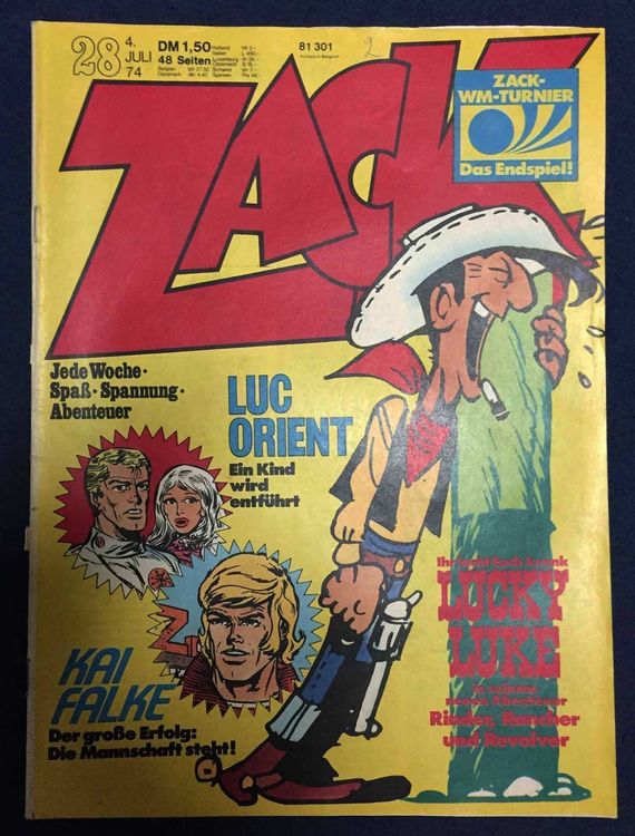 ZACK Comics 1972 bis 1980 FAST KOMPLETT (Gebraucht) in Zürich für CHF ...