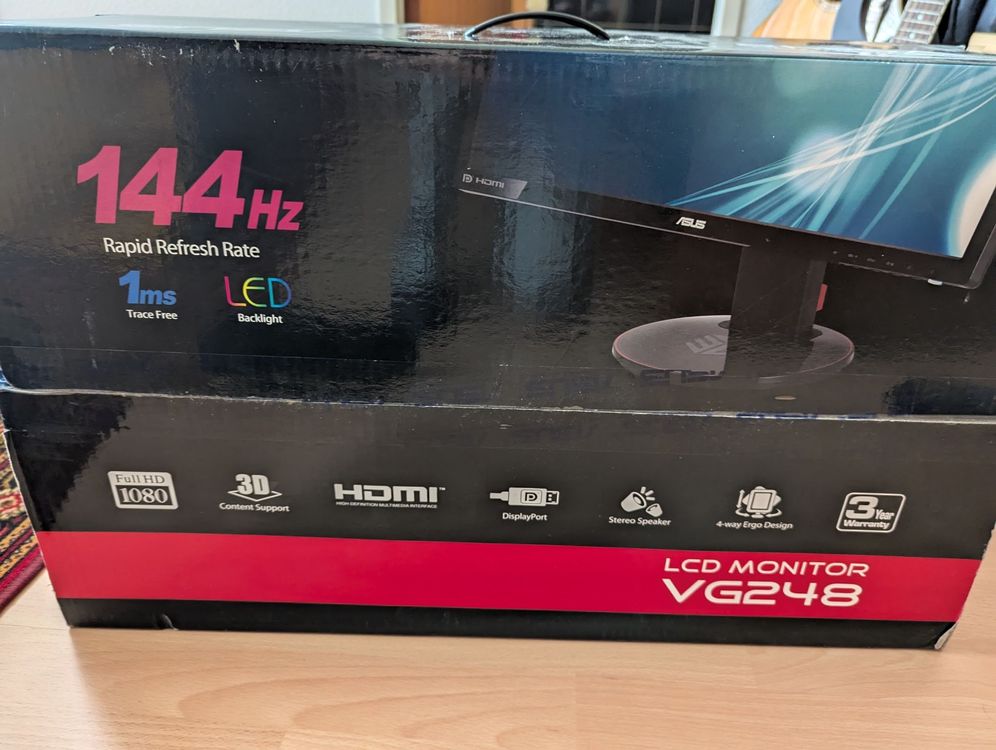 ASUS VG248 Gaming Monitor - 144Hz, 1ms Response Time (Gebraucht) in ...