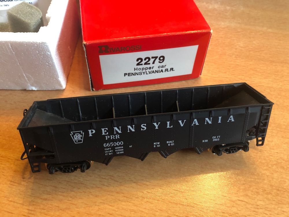 Rivarossi 2279 US Güterwagen Pennsylvania Hopper car | Kaufen auf Ricardo