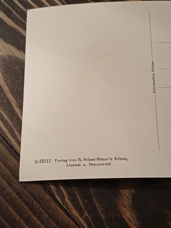 Alte Ansichtskarte: Linthal am Braunwald,Top Zustand! (Gebraucht) in ...