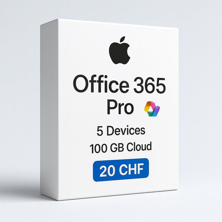 MAC LIFETIME Microsoft Office 365 Pro Plus + 100 Go (Gebraucht) in Chavornay für CHF 25 – nur ...