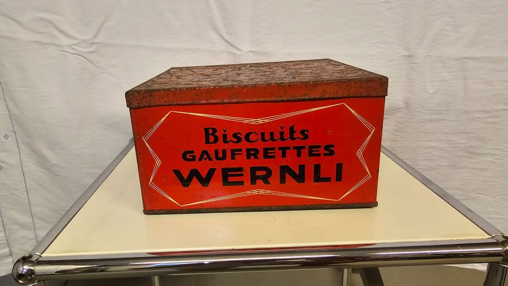 Vintage Blechdose Guetzlidose Wernli Biscuits, Sammlerstück (Gebraucht ...