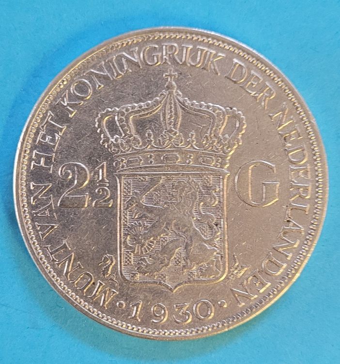 Niederlande 2.5 Gulden 1930 Silber 25gr, TopErhaltung (Gebraucht) in Oberriet SG für CHF 24 ...