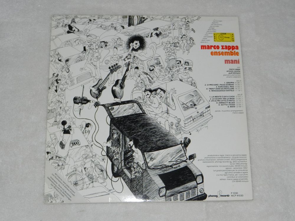 LP MARCO ZAPPA ENSEMBLE - MANI / 1982 SCHWEIZ,/VG+) (Gebraucht) in Chur ...
