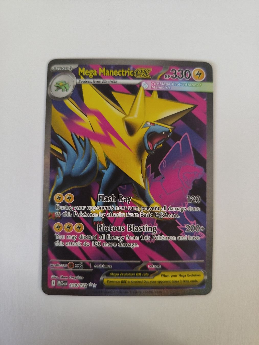 Mega Manectric 158/132 NM Mega Evolution IR ⚡ (Neu (gemäss Beschreibung ...