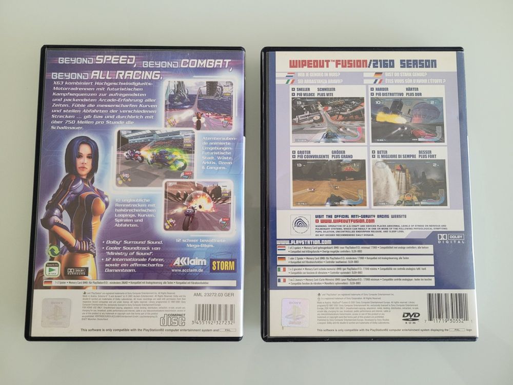 WipEout Fusion / Extreme G Racing / Playstation 2 (PAL) (Gebraucht) in ...