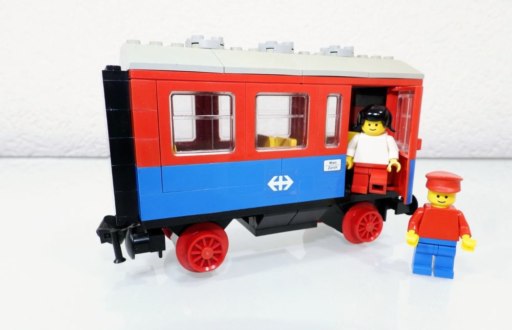 LEGO 12 VOLT EISENBAHN 7818 PERSONNENWAGEN MIT FAHRGÄSTEN (Gebraucht ...