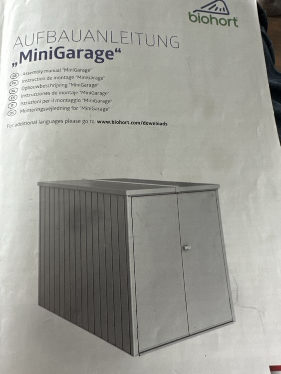 Biohort MiniGarage neuwertig abschliessbar | Kaufen auf Ricardo