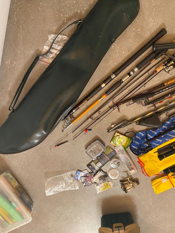 RIESEN Angel Set Fischen Angelausrüstung Angelset Profi (Gebraucht) in ...