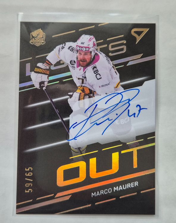 Marco Maurer Lights Out Card, Ajoie 59/65 (Neu (gemäss Beschreibung ...