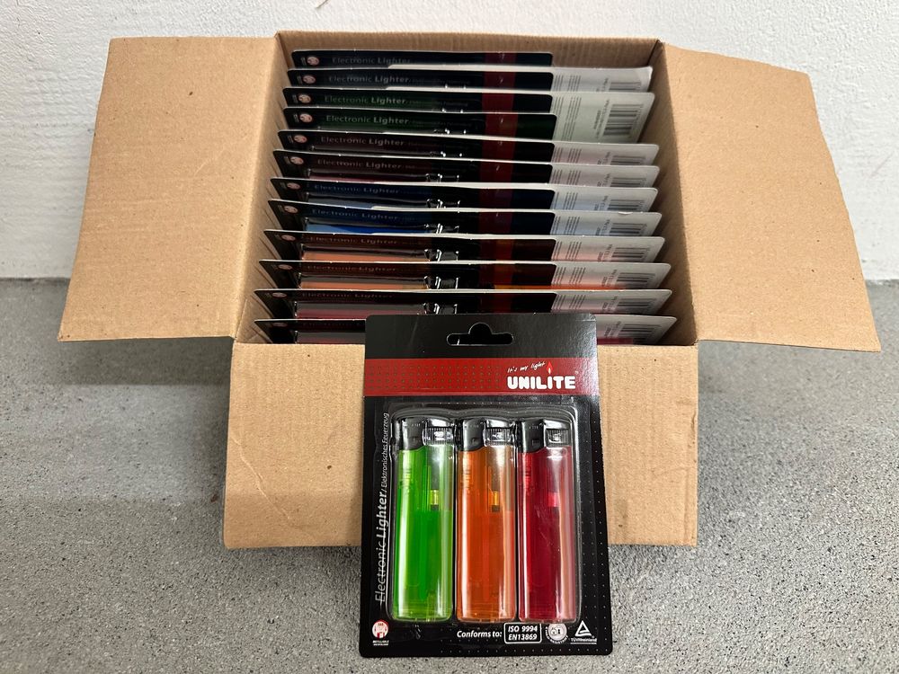 Neu Feuerzeug Bunt 24 Pack á 3 Stück (72x) (Neu und originalverpackt) in Inwil für CHF 10 – mit ...