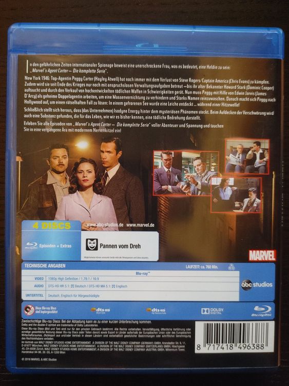 Agent Carter - Die komplette Serie (Blu Ray) (Gebraucht) in Ibach für ...
