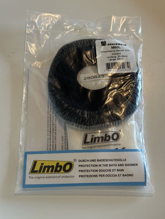 Limbo Shower and Bath Cover, entire arm, adults, slim (Neu und ...