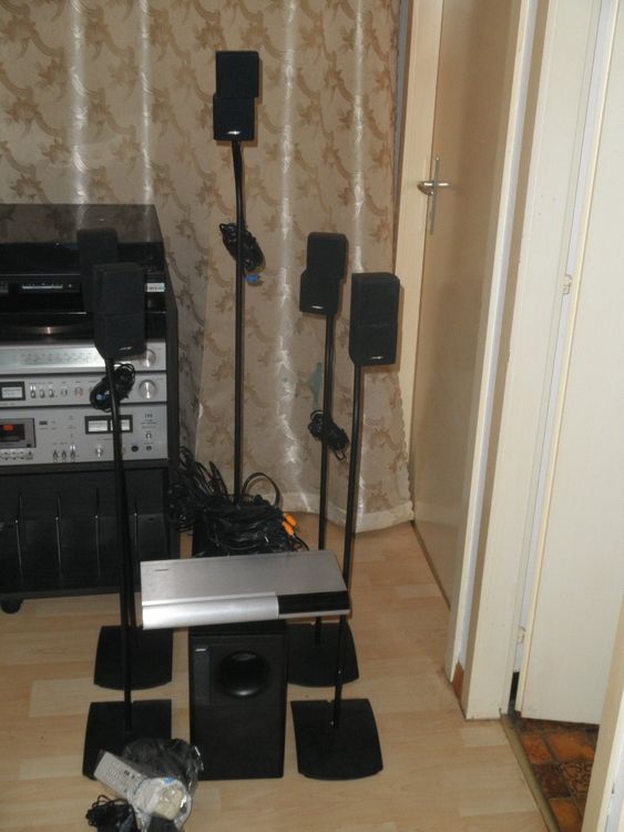 Bose Aktiv Subwoofer+5 x doppelt cube Receiver alle zubehör (Gebraucht ...