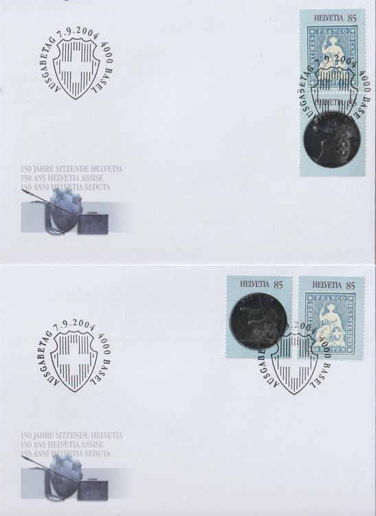 2 FDC 2004 Zusammenhängend und getrennt | Kaufen auf Ricardo