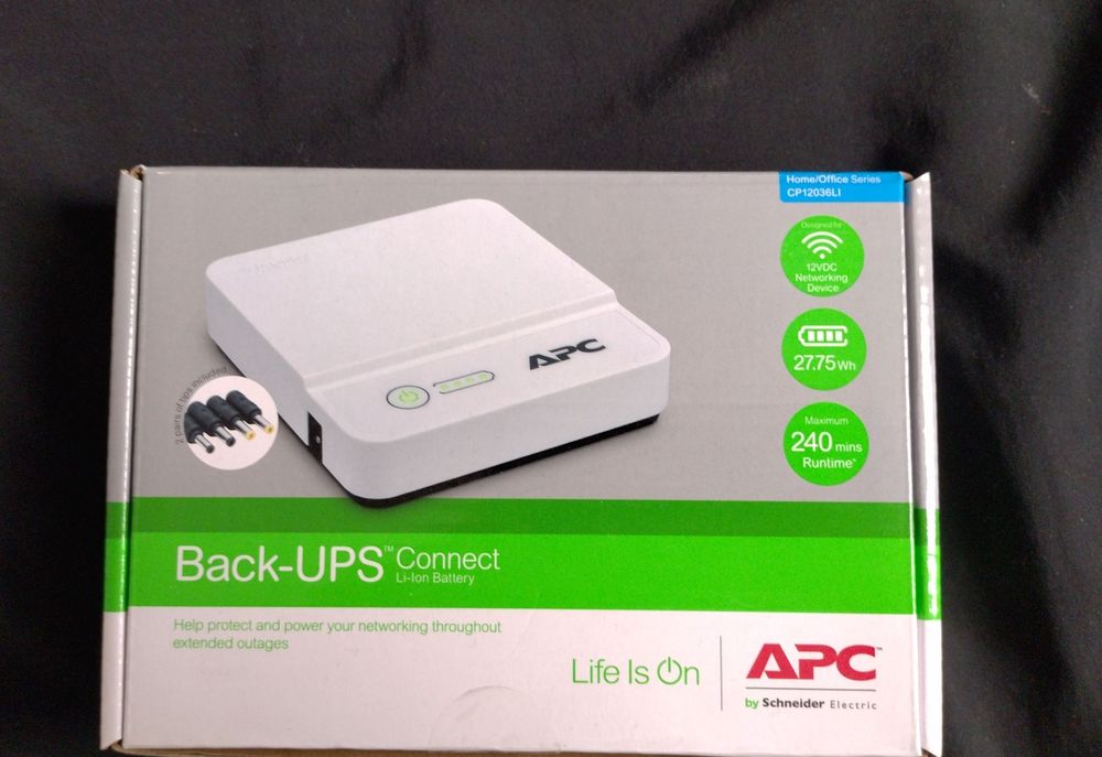 APC Back-UPS Connect - Lithium Battery - 240 minutes. 12V DC (Neu ...