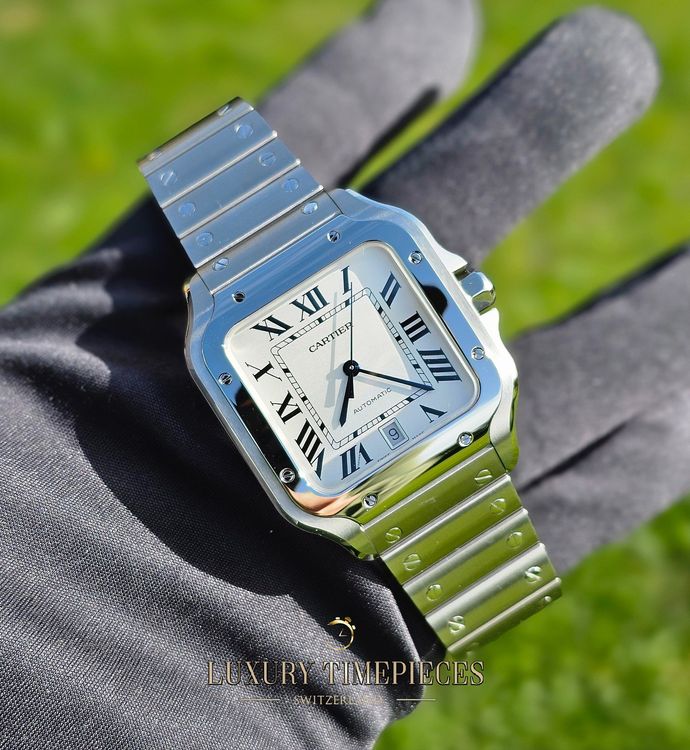 Cartier Santos Large "WEISS" NEU 2022 - Full Set | Kaufen auf Ricardo