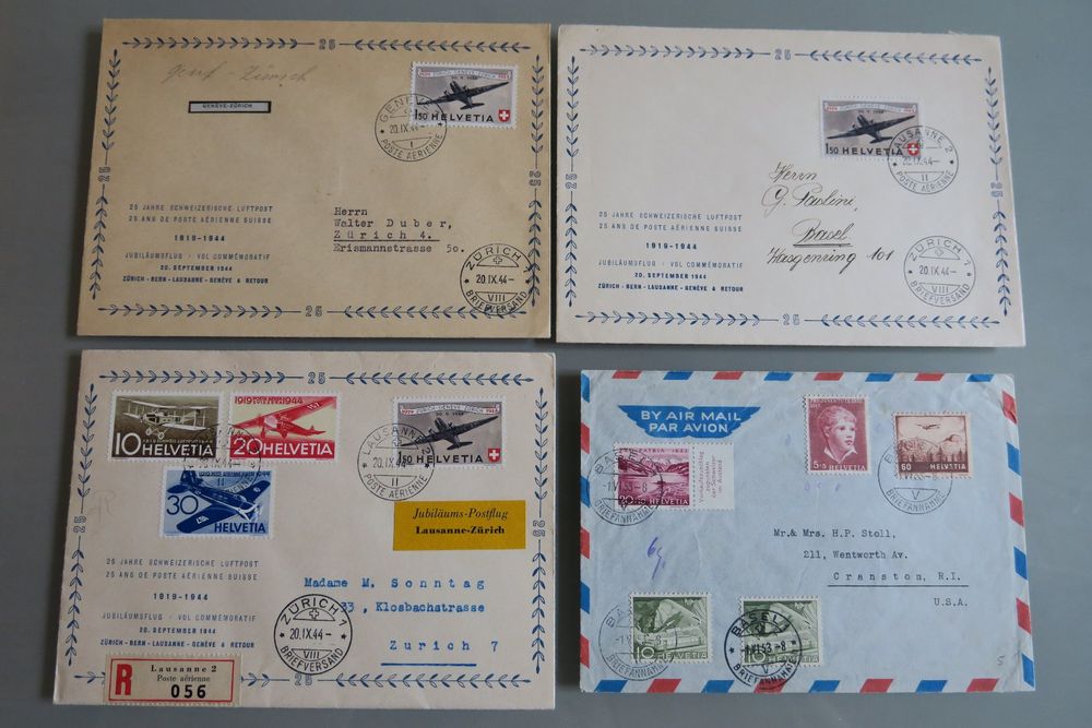 Flugpost - Los 4 Briefe | Kaufen auf Ricardo