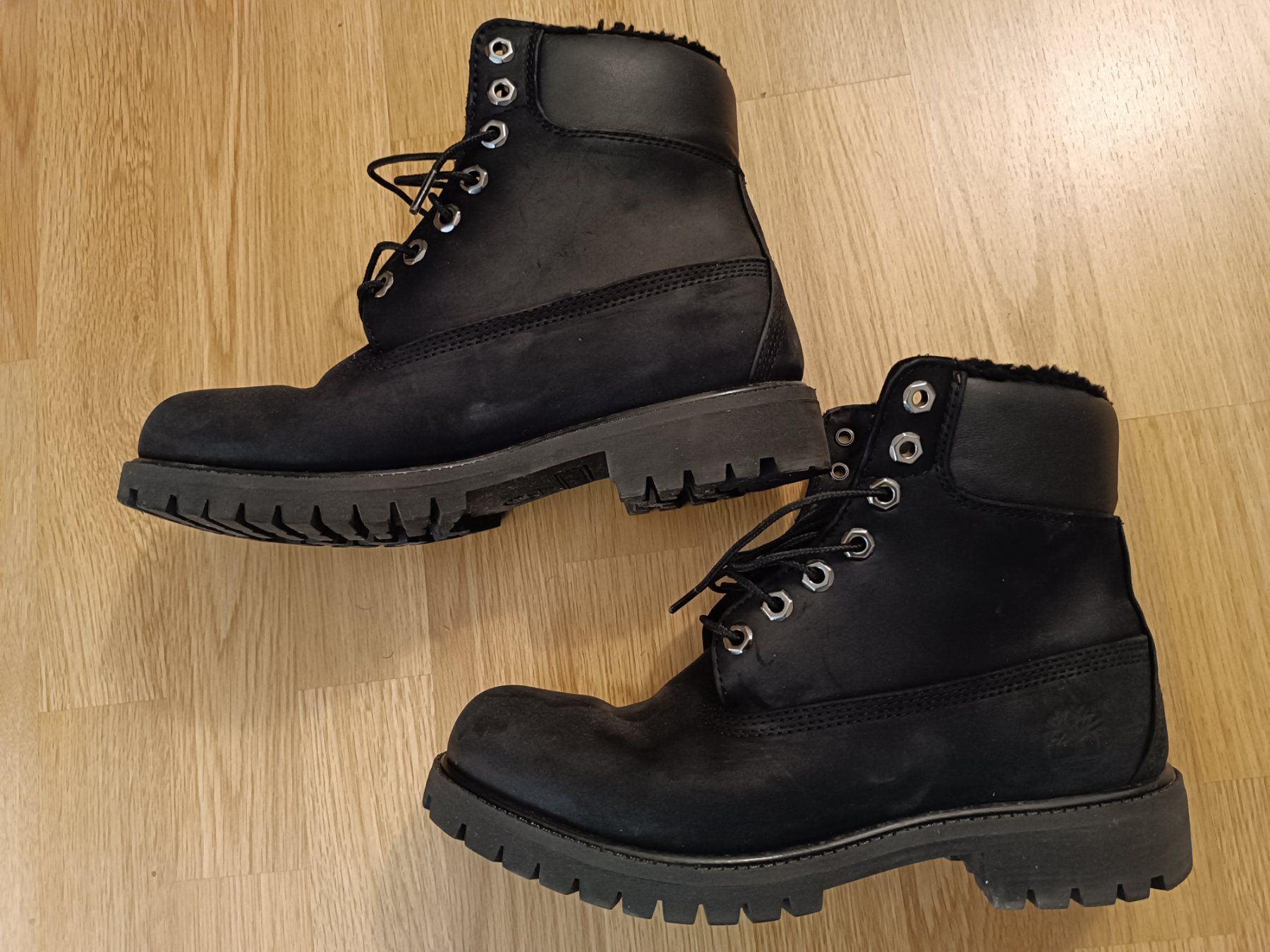 Gebrauchte schwarze Timberland 6 Inch Premium Boots 41.5 EU (Gebraucht ...