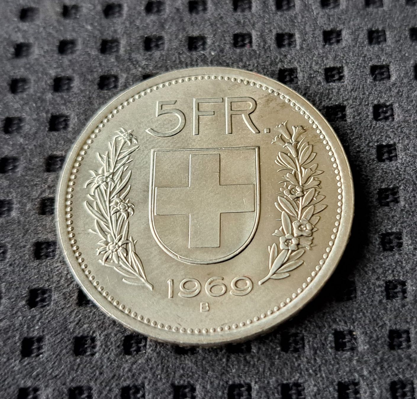 5 Fr. Silbermünze 1969 sehr gut erhalten, Sammlerstück (Gebraucht) in ...