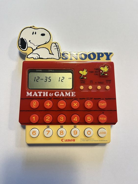 Canon Snoppy Math & Game Konsole Vintage | Kaufen auf Ricardo