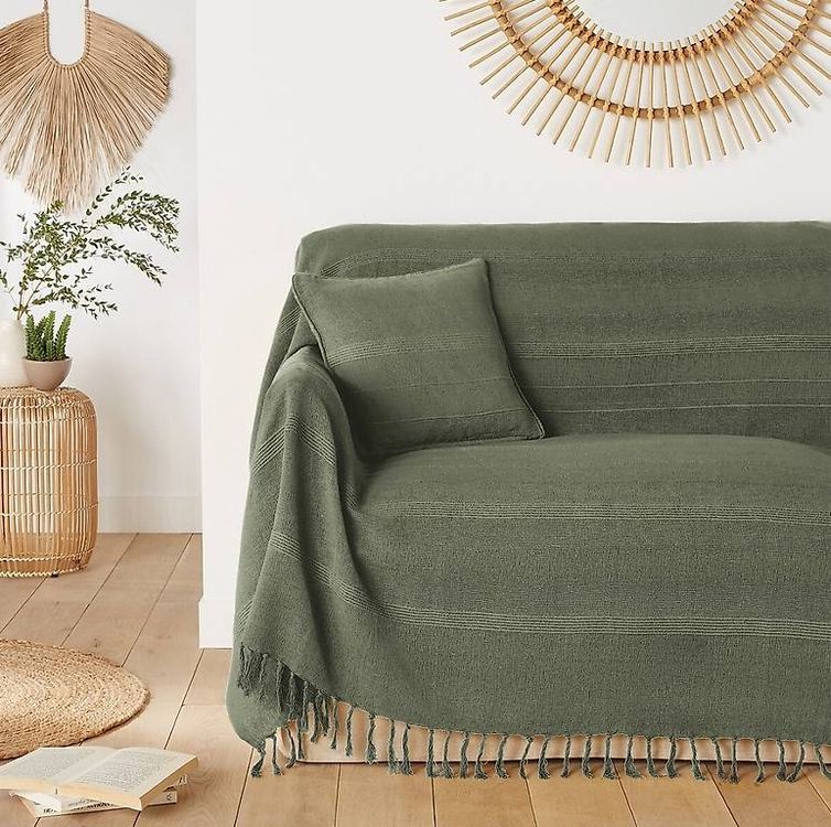 Baumwoll-Decke mit Fransen (Gebraucht) in Rothrist für CHF 25 – mit ...