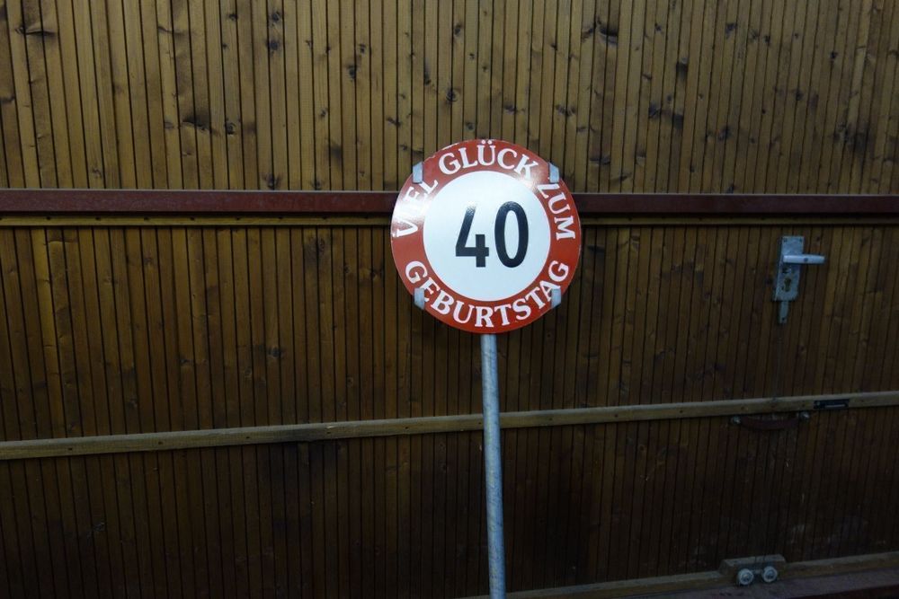 Geburtstag Tafel 40 Jahre (Gebraucht) in Hettlingen für CHF 1 – nur ...