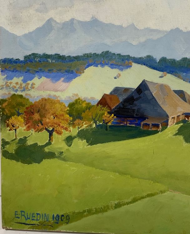 Elise Rüdin (1864-1956) Landschafts Gemälde (Gebraucht) in Root für CHF ...