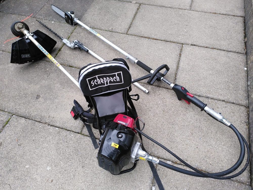 Scheppach MFH5300 Garten Multitool Trimmer Heckenschere Säge | Acheter ...
