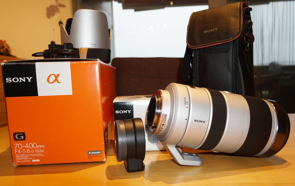 Sony SAL 70-400 mm F4-5,6 G SSM & LA-EA3 (Gebraucht) in Vuisternens ...