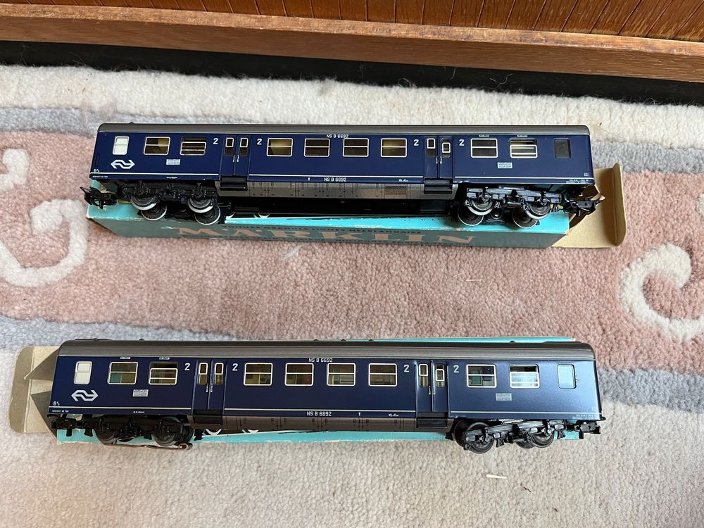 Märklin 4049 Personenwagen 2.Kl NS 1971 OVP top Zustand 2x (Neu (gemäss ...