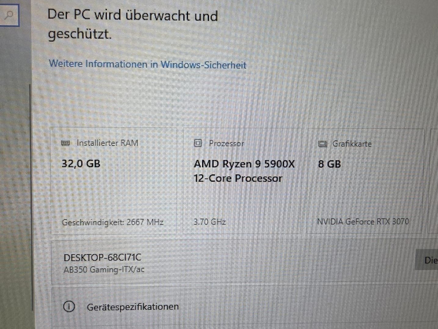 Ryzen 9 5900x Bundle mit AsrockFatal1ty AB350 und 32Gb Ddr4R (Gebraucht ...