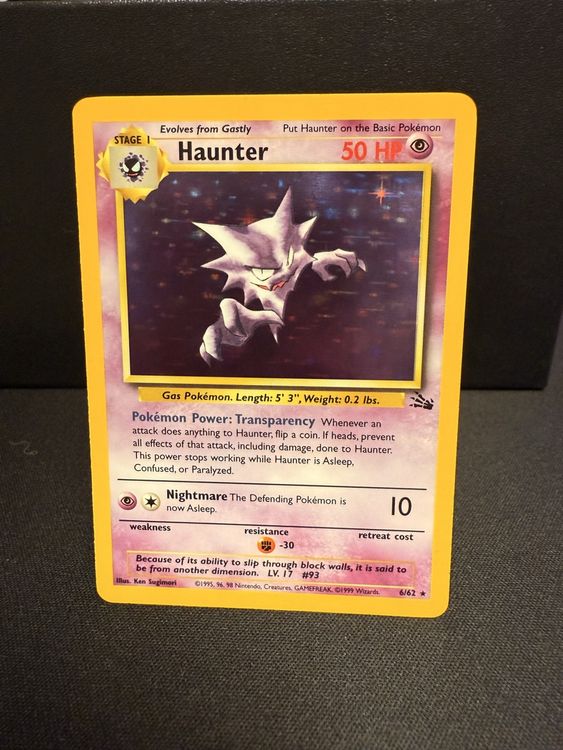 Haunter holo Fossil Unlimited (Gebraucht) in Bonnefontaine für CHF 20 ...