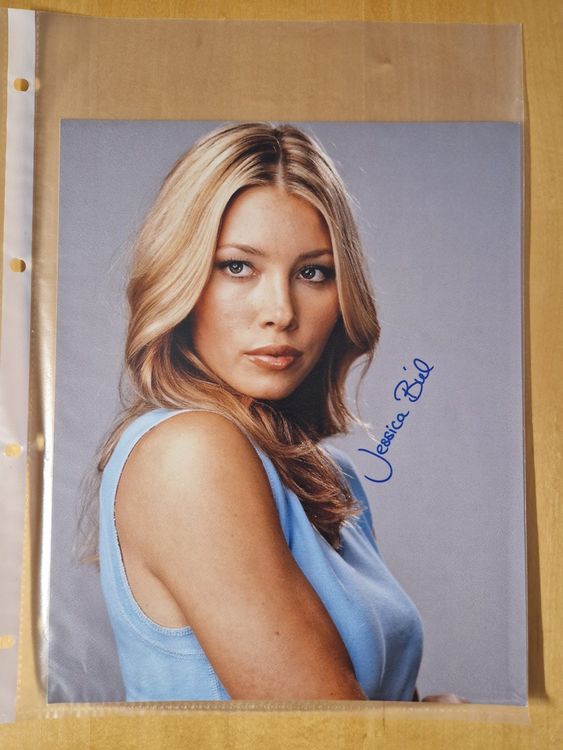Jessica Biel, Original Autogramm auf Foto in Farbe (Gebraucht) in ...