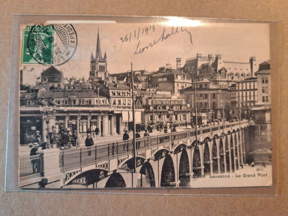 Ancienne CP de Lausanne - le Grand Pont 1913 (Gebraucht) in Pailly für CHF 4.9 – mit Lieferung ...