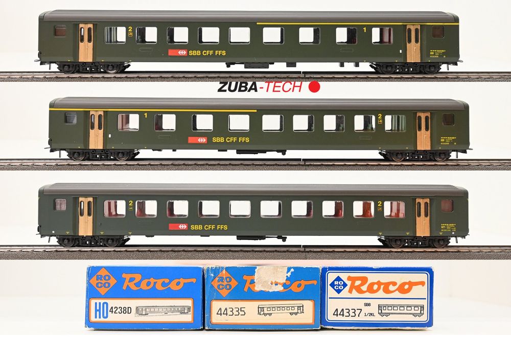 Roco 3x EW II Personenwagen der SBB H0 GS, OVP (Gebraucht) in St. Gallen für CHF 96 – mit ...
