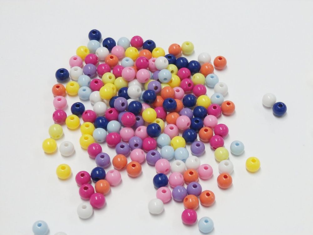 400 Acryl Perlen rund MIX (1917) (Neu und originalverpackt) in Blatten-Naters für CHF 1 – mit ...