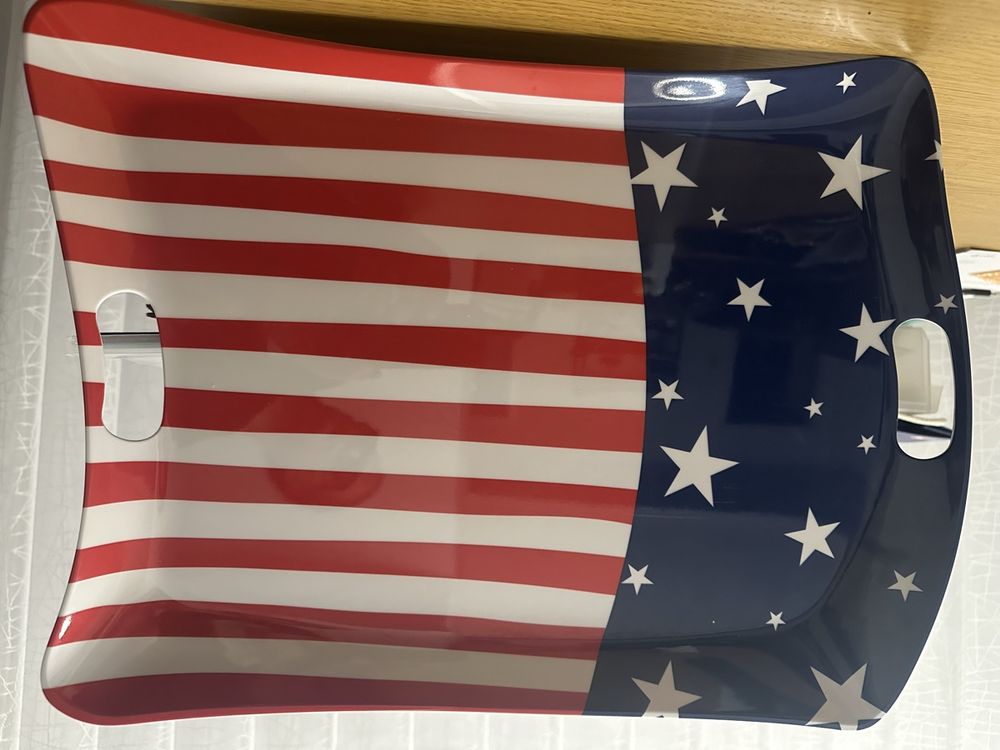 US Stars & Stripes Tablett, Serviertablett oder Deko Tablett (Neu ...