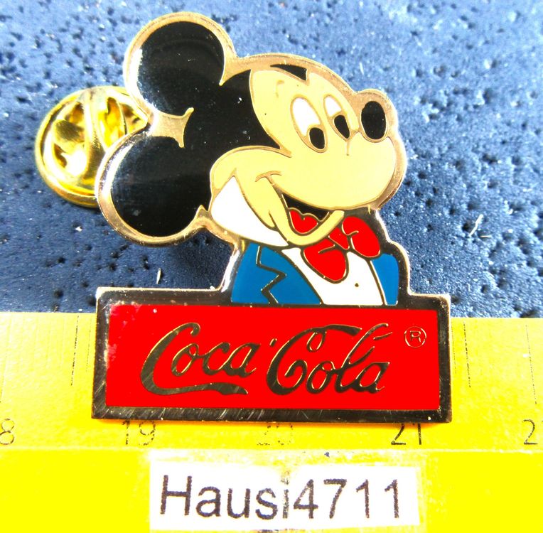 COCA-COLA DISNEY MICKEY MOUSE PIN GLASIERT29mm (Gebraucht) in Ettingen ...
