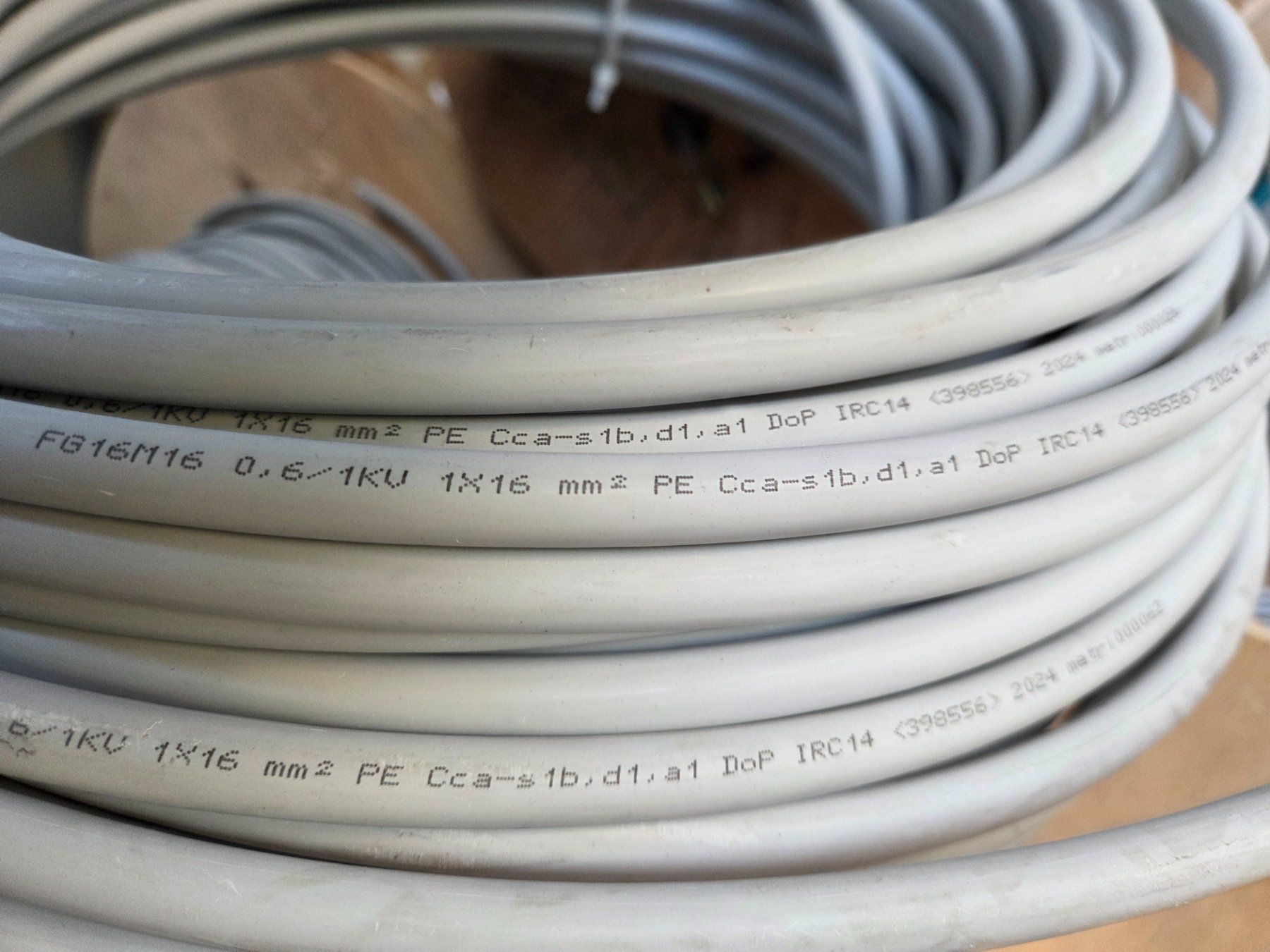 Kabel Erdungskabel 1x16mm2 PE Litze POT 1x16 T-Litze 59Meter (Neu und ...